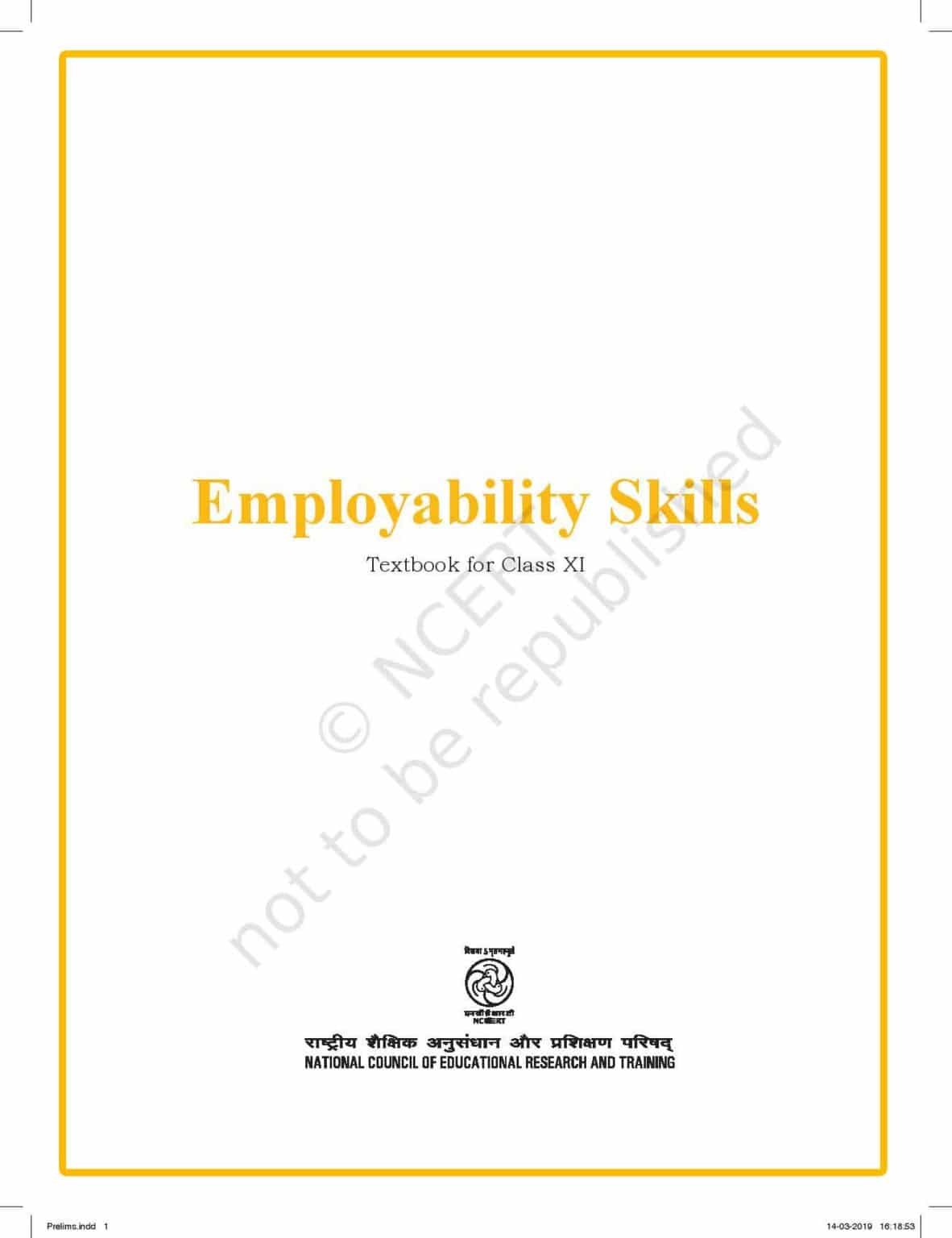 Employability Skills Class 11 | CBSE Skill Education